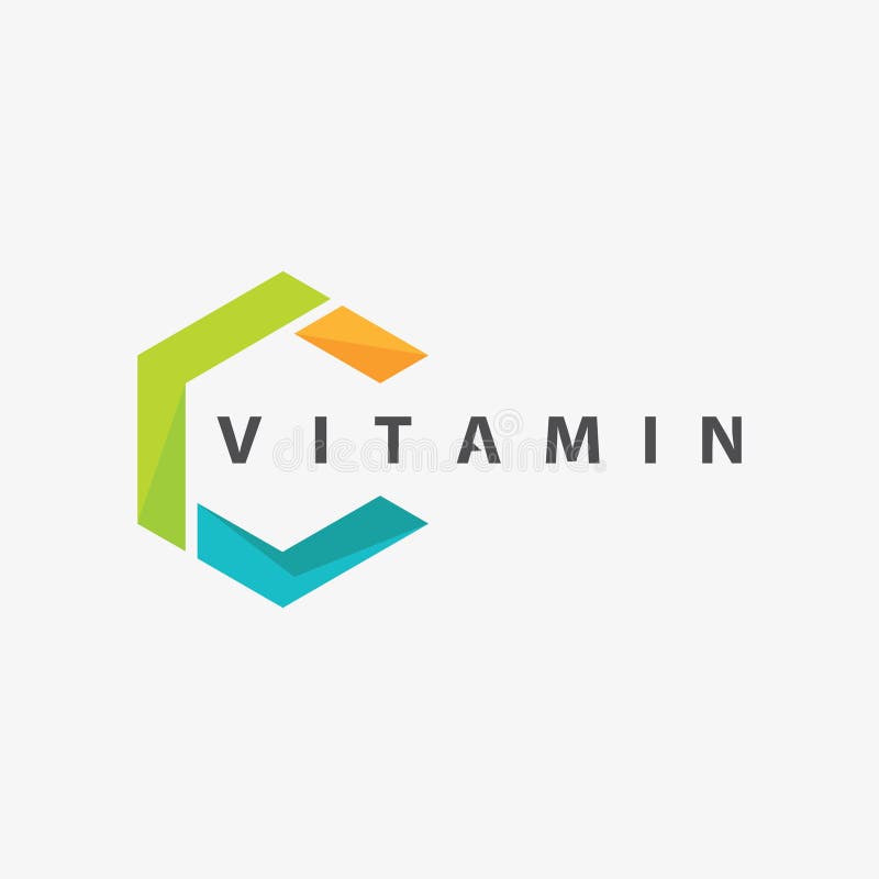 Vitamin C Logo Vector Design Vector Icon Health Nutrition Stock ...