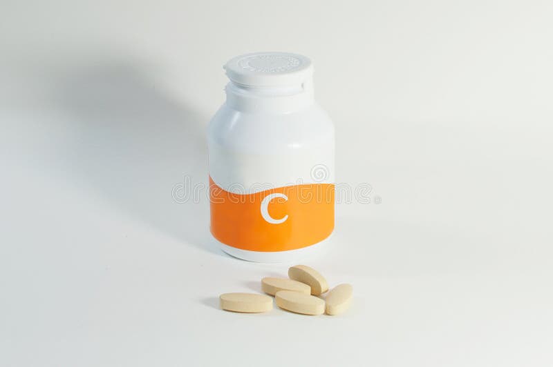 Vitamin c /pill stock image. Image of dosage, contraceptive - 24510983