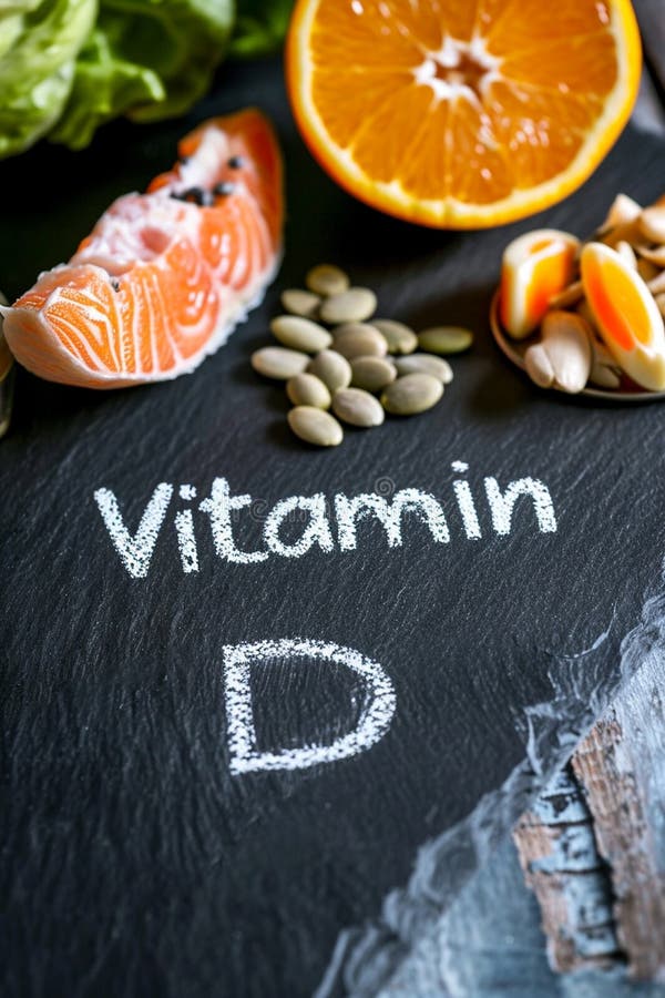 Vitamin D Capsules on the Table. Selective Focus Stock Image - Image of ...