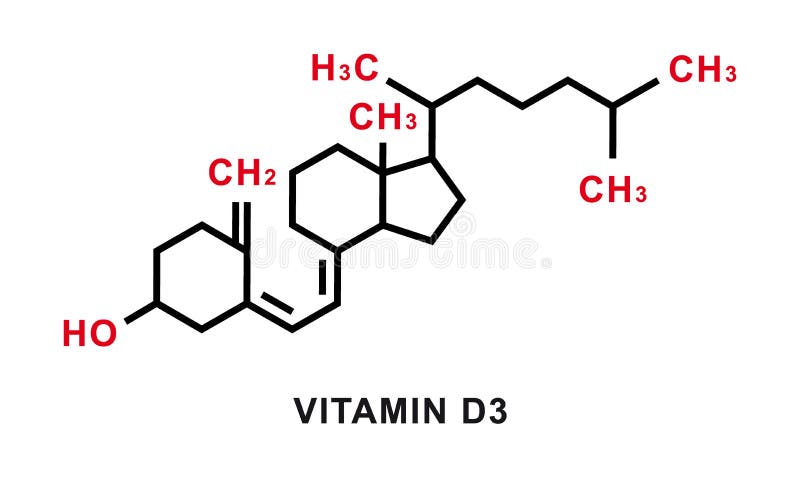 Vitamin D3 Chemical Formula. Vitamin D3 Chemical Molecular Structure ...