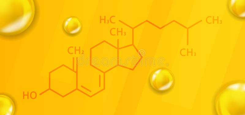 Vitamin D3 Chemical Formula. Vitamin D3 Realistic Chemical Molecular ...