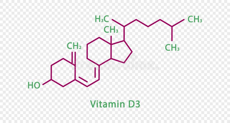 Vitamin D3 Chemical Formula. Vitamin D3 Structural Chemical Formula ...