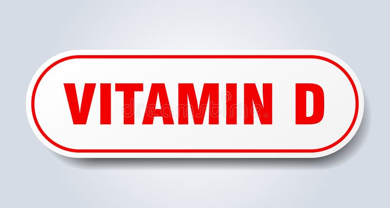 Vitamin D Rounded Square Flat Icons Stock Vector - Illustration of ...