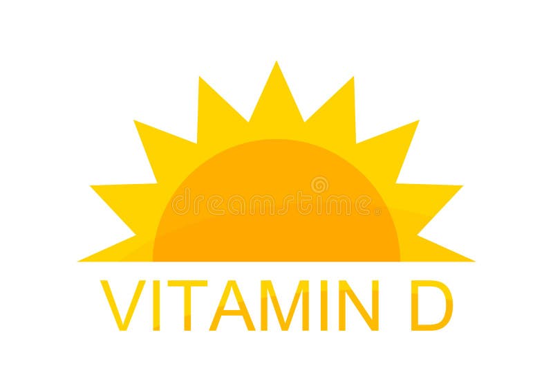 Vitamin D Symbol Sun Icon Design Stock Vector - Illustration of season ...