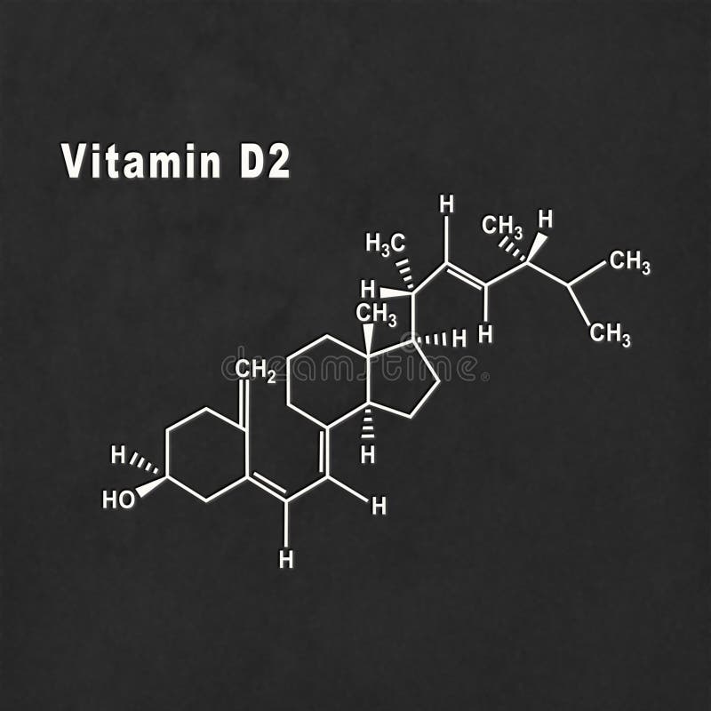 Vitamin D2 Molecule Chemical Formula Stock Illustrations – 31 Vitamin ...