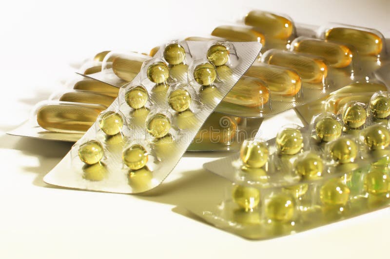 Vitamin E capsules stock image. Image of clinic, healthy - 18338715
