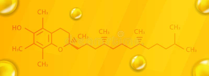 Vitamin E Chemical Formula. Vitamin E Realistic Chemical Molecular ...