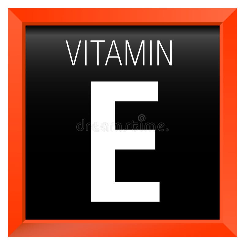 VITAMIN E Icon - Chemistry stock vector. Illustration of display - 84298498