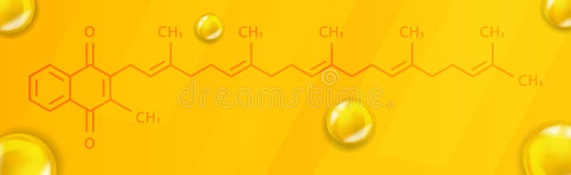 Vitamin K2 Chemical Formula. Vitamin K2 Realistic Chemical Molecular ...