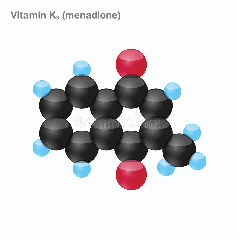 Vitamin K3 Menadione Molecular Structure. Vitamin K3 Menadione Skeletal ...