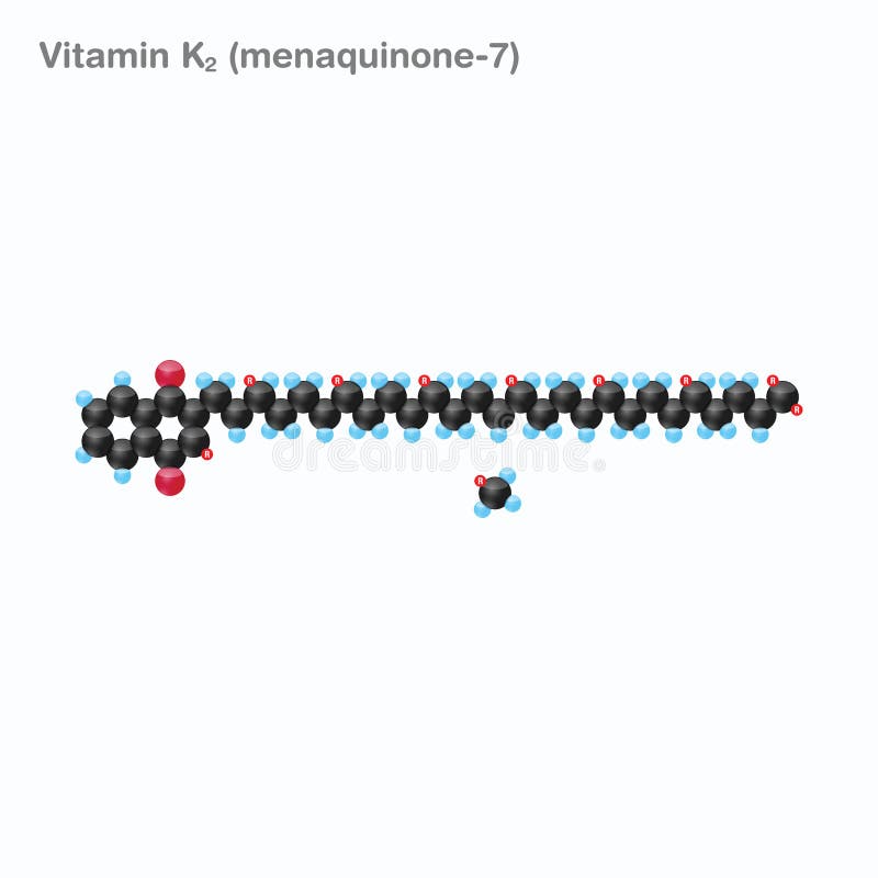 Vitamin K2 Menaquinone Molecular Structure. Vitamin K2 Menaquinone ...