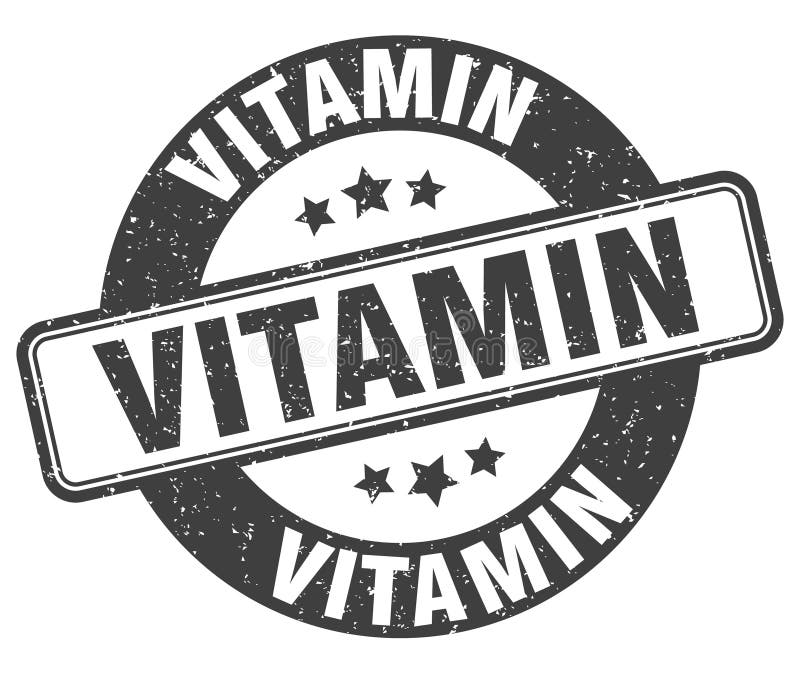 Vitamin Stamp. Vitamin Label. Round Grunge Sign Stock Vector ...