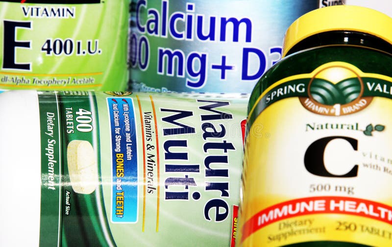 Vitamin Supplements editorial stock image. Image of calcium - 19519884