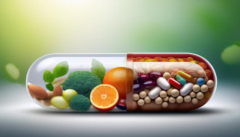 Vitamins Supplements Symbol Stock Illustration - Illustration of ...