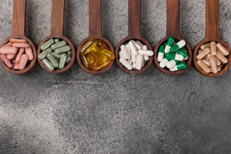 Vitamins and supplements. stock image. Image of healthy - 301190123