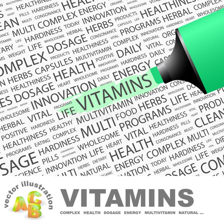 Word Vitamins Stock Illustrations – 2,516 Word Vitamins Stock ...
