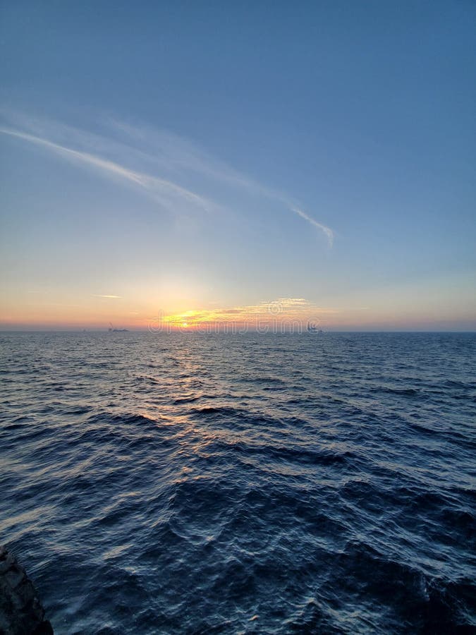 Vitaminsea Seaview Sunset Sky Stock Image - Image of ocean, seaview ...