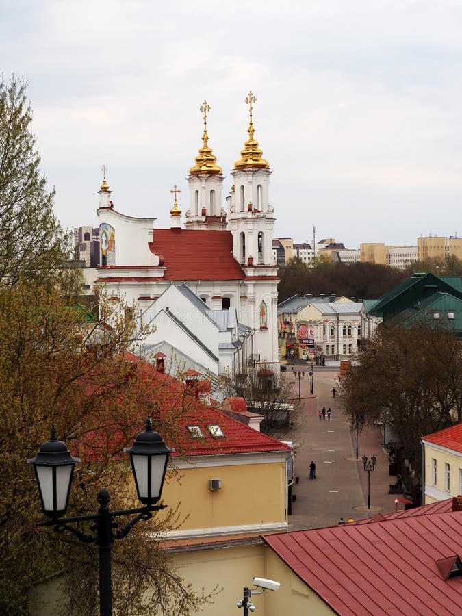 Old Street Of Vitebsk, Belarus, Europe Editorial Image - Image of ...