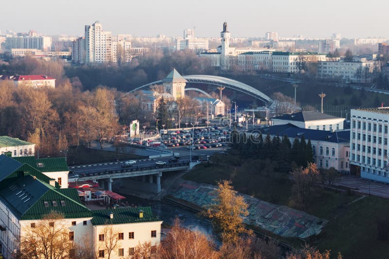Vitebsk downtown. editorial stock photo. Image of panorama - 46303588