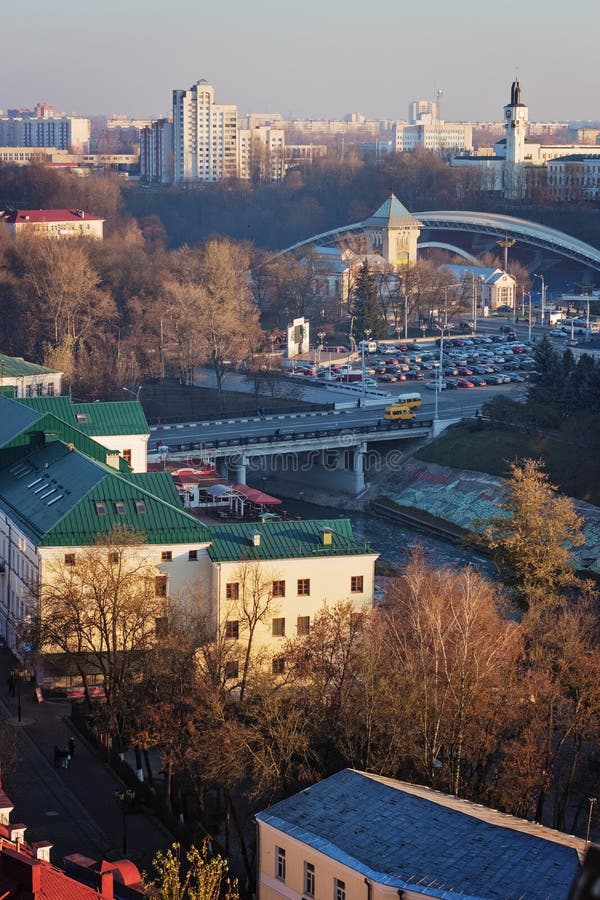Vitebsk downtown. editorial stock photo. Image of panorama - 46303588