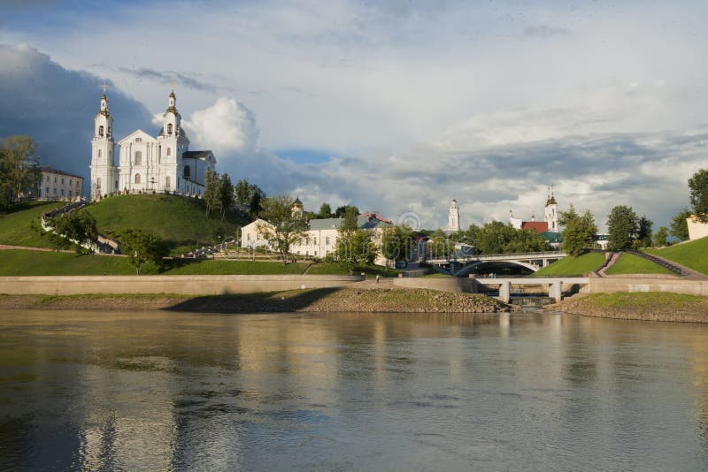 View of the City of Vitebsk Stock Image - Image of construction ...