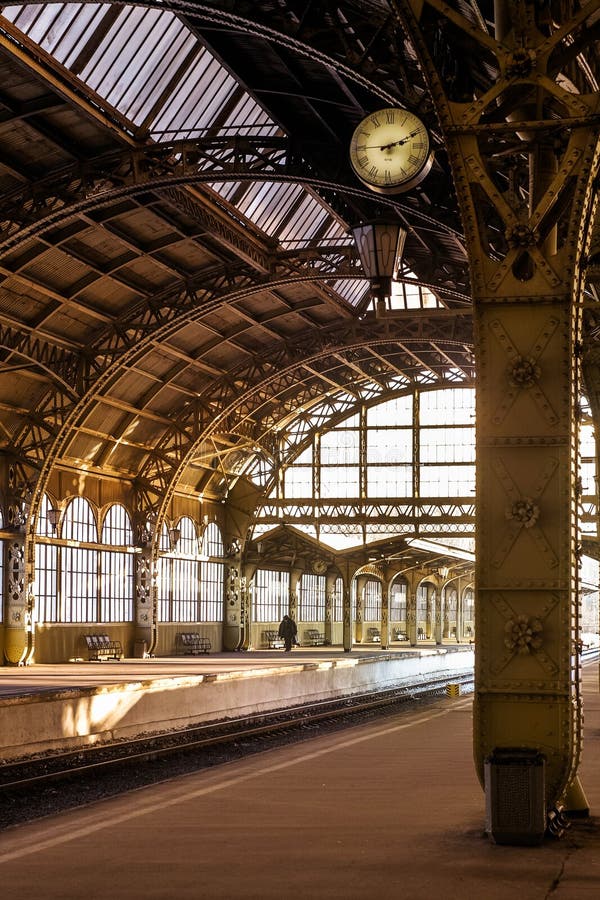 Vitebsky Railway Station during Sunset Stock Image - Image of sunset ...