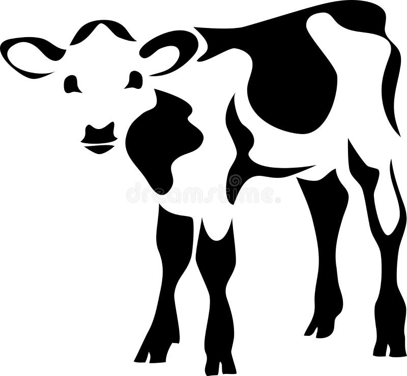 Vitello illustrazione vettoriale. Illustrazione di animale - 39550240