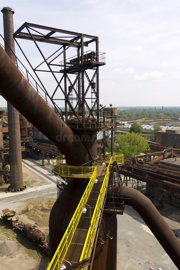 Vitkovice Steel Mill Infrastructre Stock Photo - Image of heavy ...