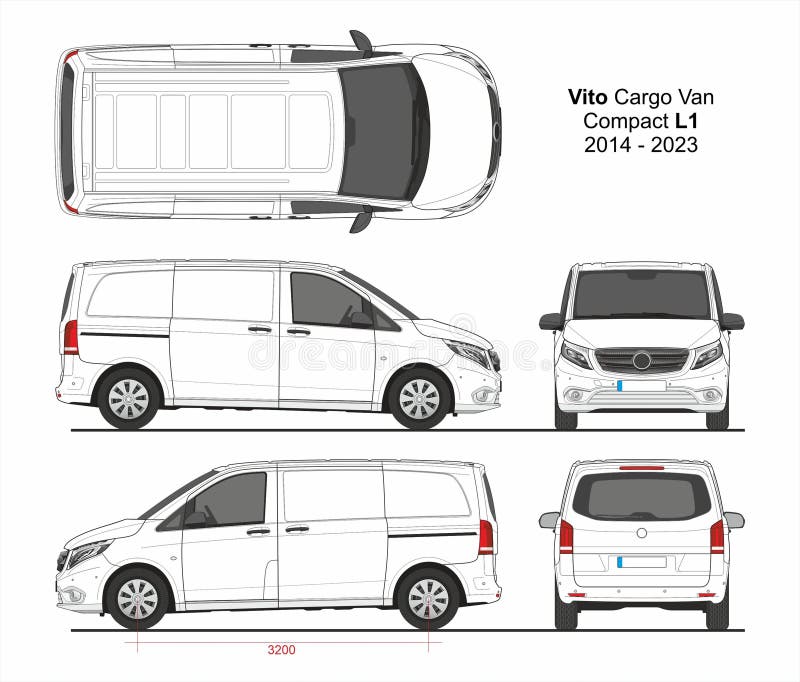 Vito Cargo Compact Van L1 2014-2023 Editorial Stock Image ...