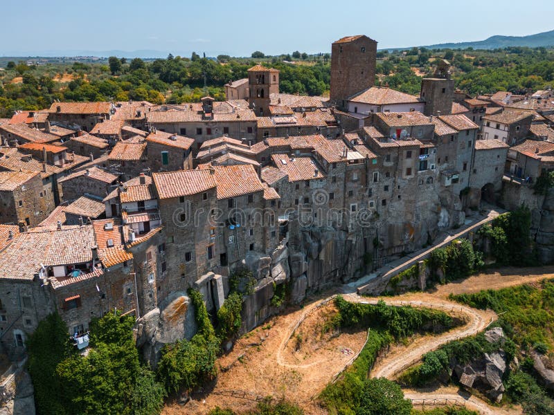 Vitorchiano - Medieval Ancient Town in Italy, Tuscany Stock Photo ...