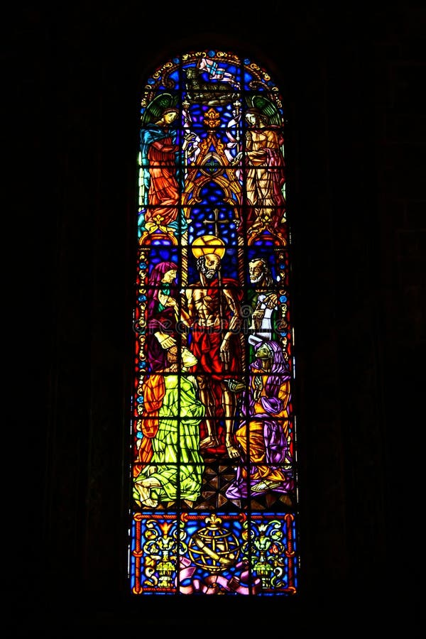 Vitral imagem de stock. Imagem de pétala, verde, fundos - 28997839