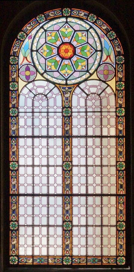 Vitral foto de archivo. Imagen de amor, colores, interior - 32543234