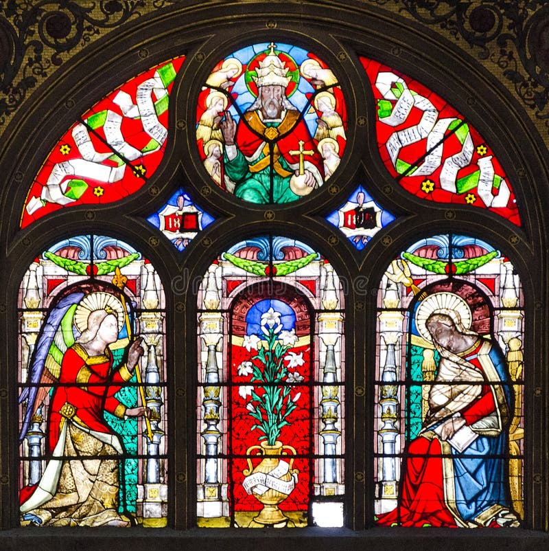 Vitral fotografía editorial. Imagen de francia, europa - 32868617