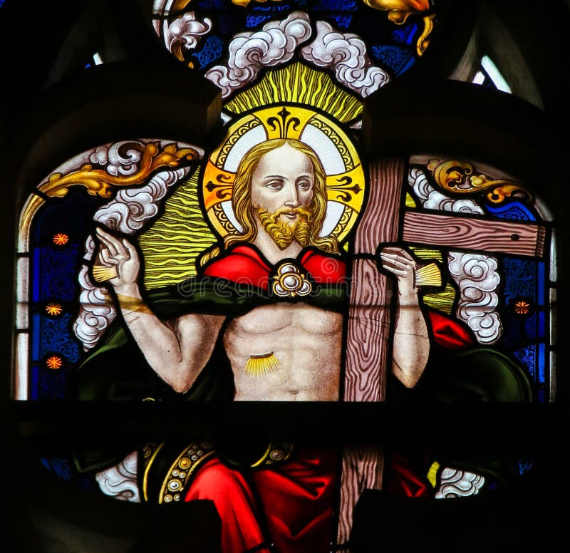 Vitral - Jesus Christ imagen de archivo. Imagen de ventana - 83080681