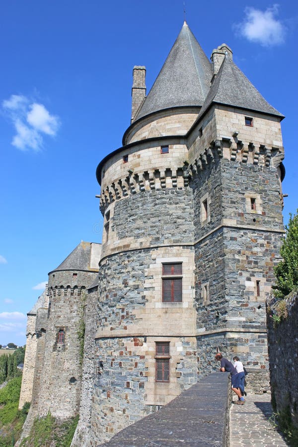 Vitre castle, France stock image. Image of famous, french - 63519893