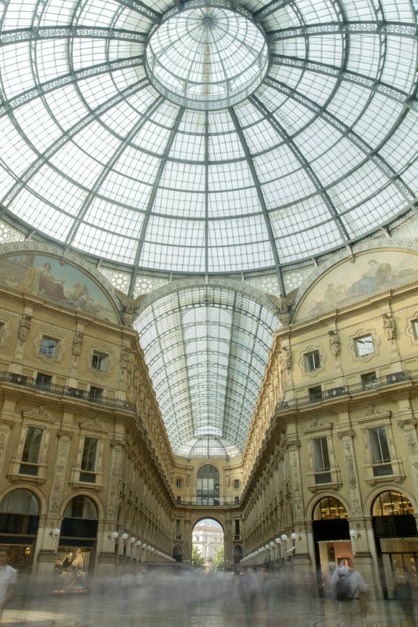Vittorio Emanuele Shopping Arcade, Milan Stock Image - Image of milano ...