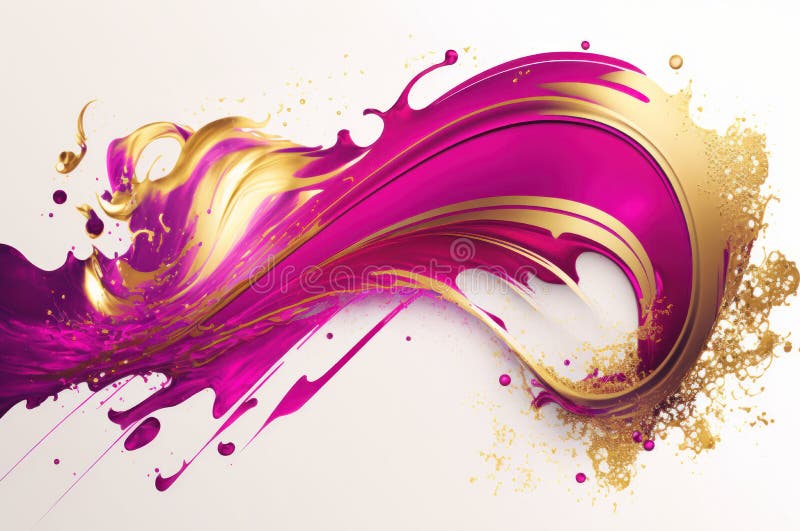 Viva Magenta Abstract Psychic Wave Background Stock Illustration ...