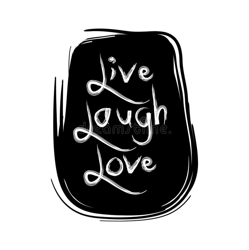 Vive el amor de la risa stock de ilustración. Ilustración de tarjeta ...