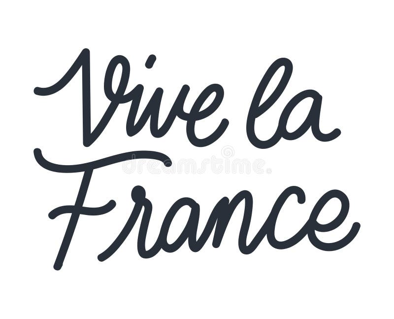 Vive la france stock vector. Illustration of decoration - 219888536