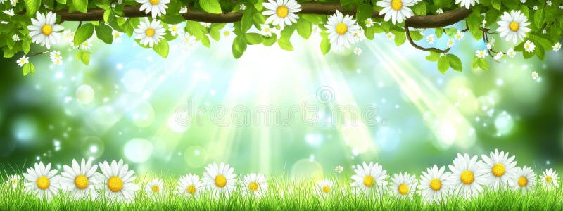 Vivid Abstract Art of a Spring or Summer Backdrop with Refreshing ...