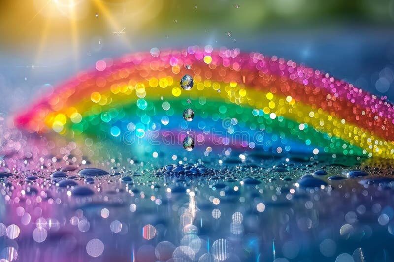 Vivid Abstract Background Featuring Organic Rainbow Bursts and Smooth ...