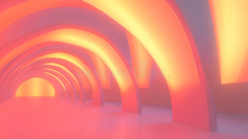 Vivid Abstract Background with Intersecting Arches for Modern Design ...