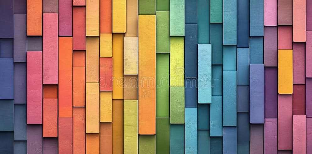 A Vivid Abstract Background with a Red To Blue Gradient, Featuring Layered Rectangular Panels ...