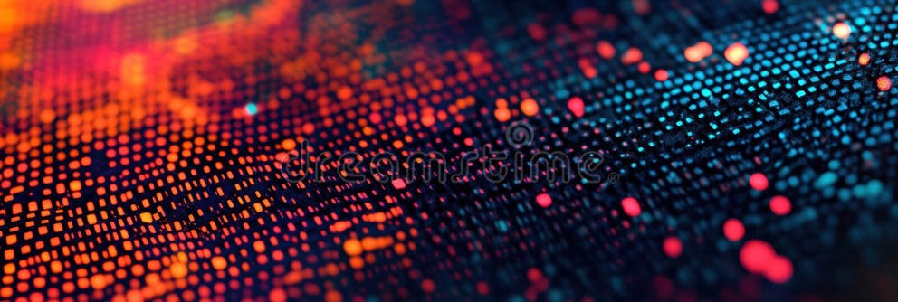 Dynamic Abstract Pixelated Digital Pattern Showcasing Structured Gaps ...