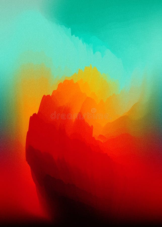 Vivid Abstract Gradient Background for Stories Stock Illustration ...
