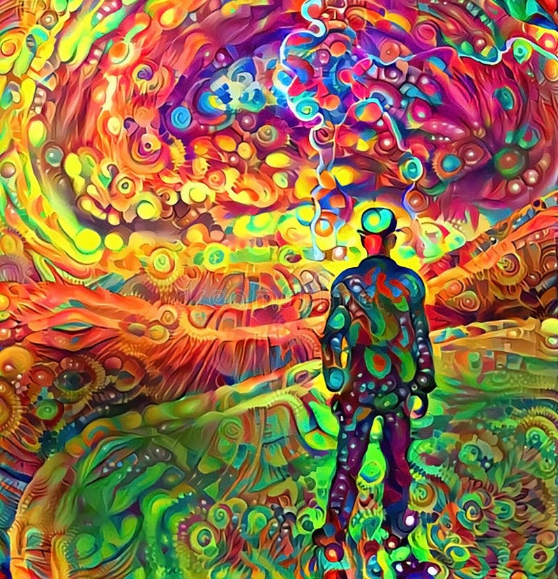 Vivid abstract illusion stock illustration. Illustration of natural ...