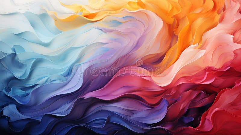 Vivid Abstract Pattern Resembling Thermal Imagery. AI Generation Stock ...