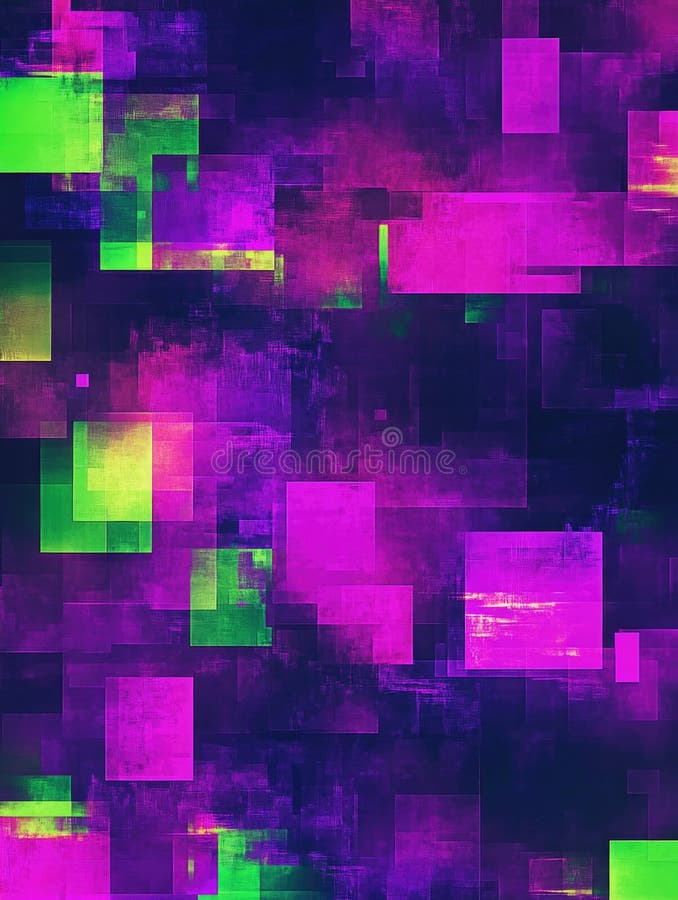 Vivid Abstract Pixel Art stock illustration. Illustration of artistic ...