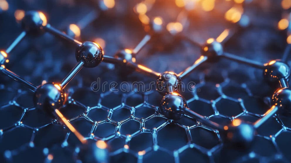 A Vivid, Abstract Representation of Interlinked Nodes, Displaying an ...