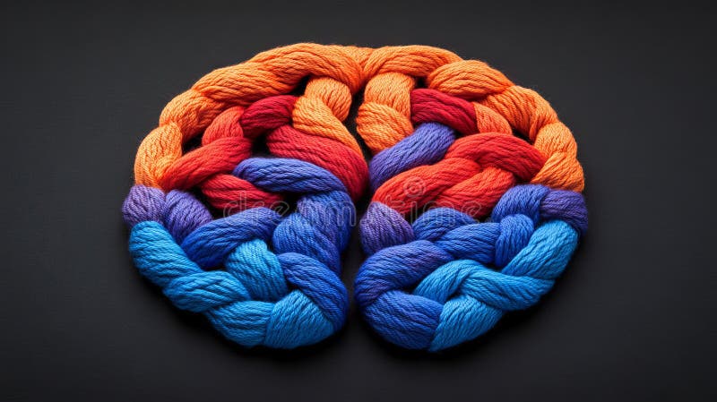 A Vivid Array of Intertwined, Multi-colored Threads, Shaped Like a ...